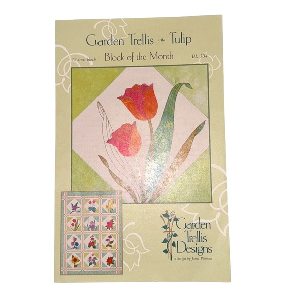 GardenTrellis Designs | Art | Garden Trellis Designs Block Of The Month Pattern Tulip Bl 54 2 ...